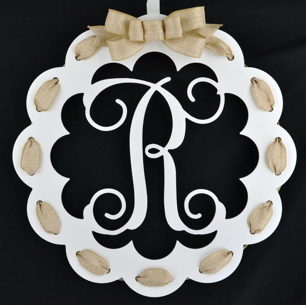 Monogram – Pink Door Wreaths